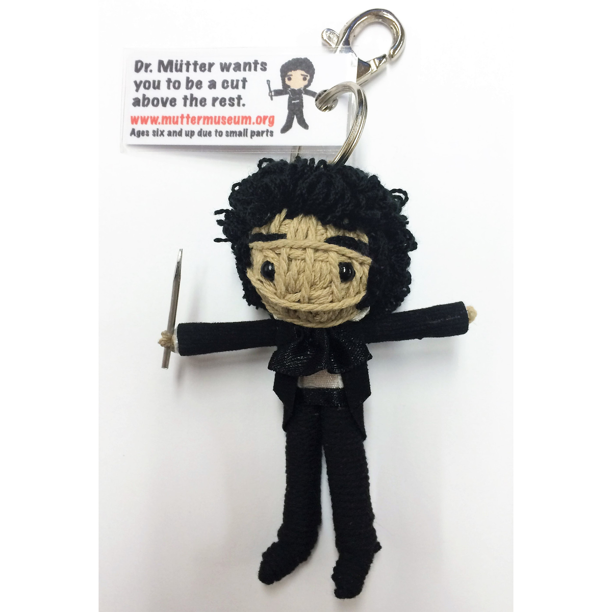 Dr. Mütter String Doll Keychain – Mutter Museum Store