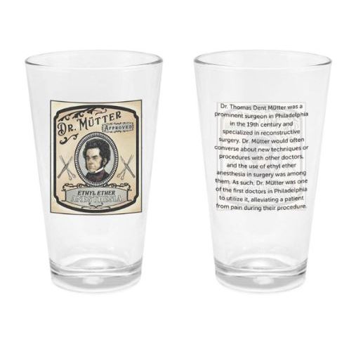 Dr. Mütter Pint Glass – Mutter Museum Store